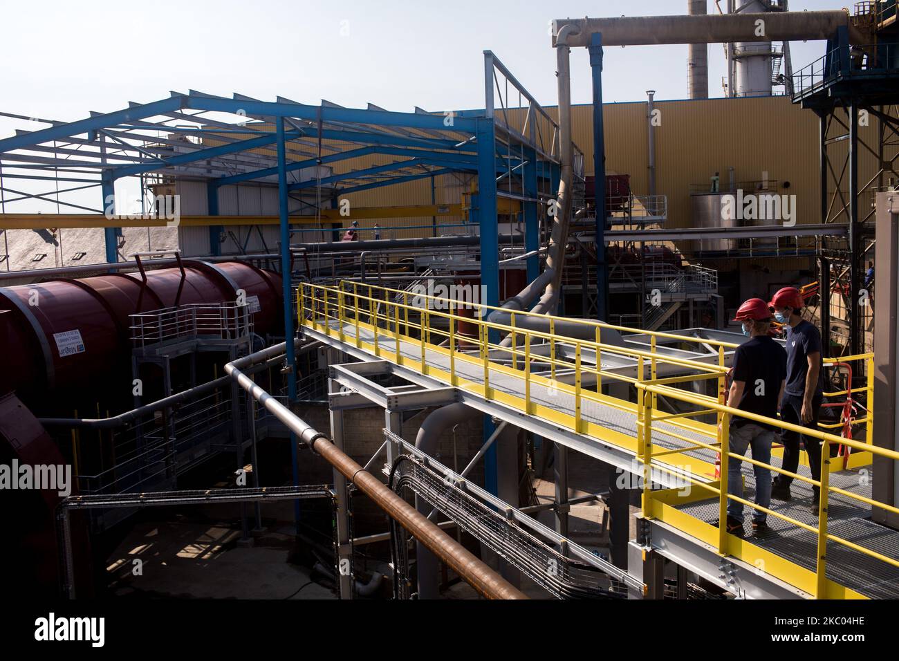 The new turbine at the Lesaffre sugar refinery, which represents an ...