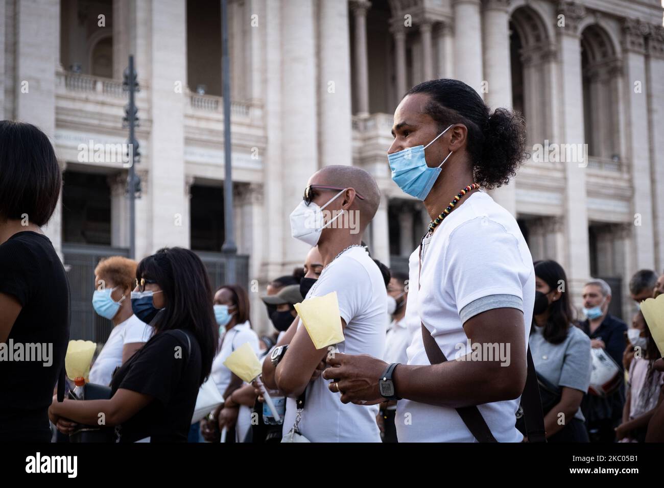 People gather in Piazza San Giovanni to ask for justice and remember ...