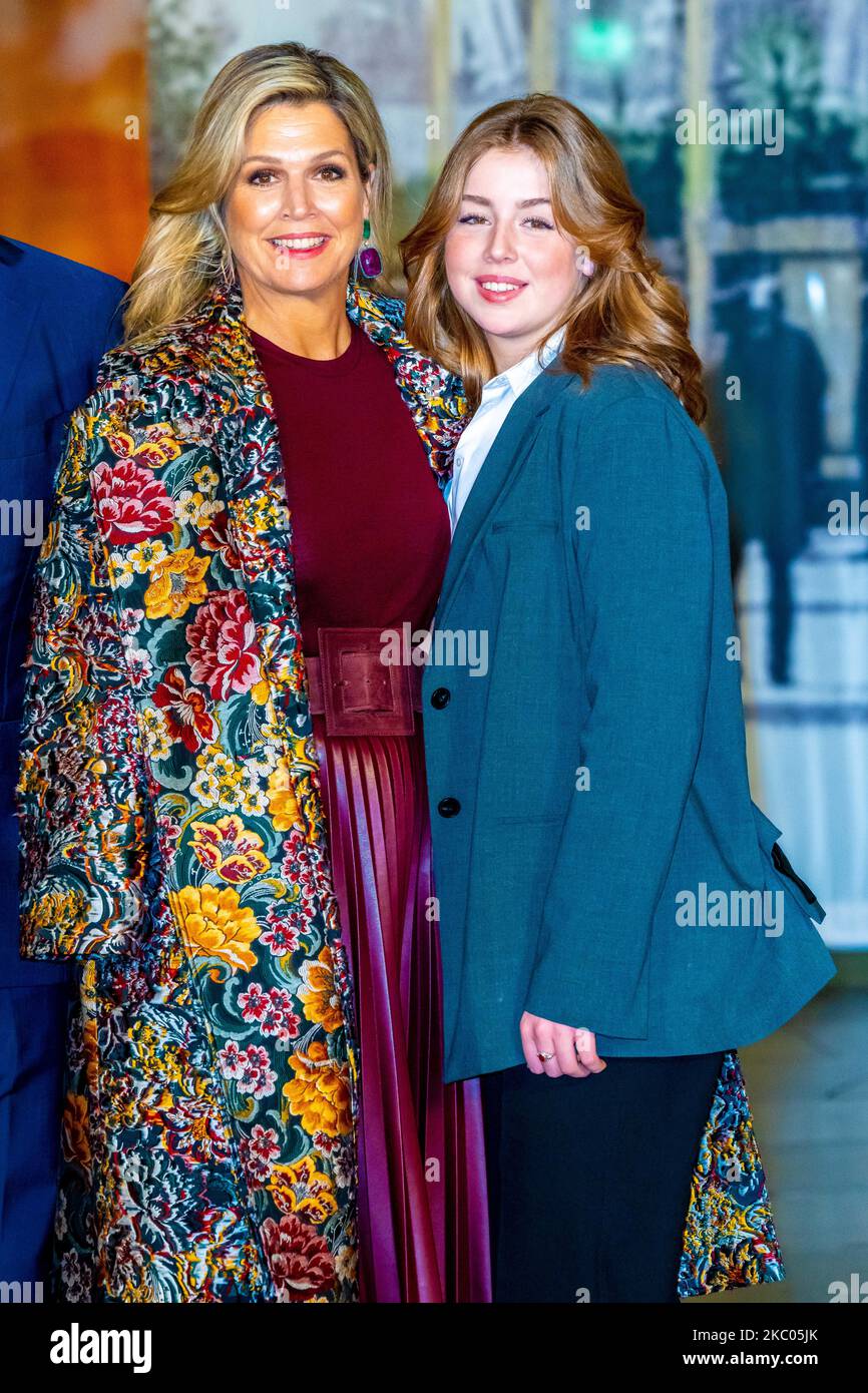 Queen Maxima of the Netherlands with Princess Alexia during a visit to ...