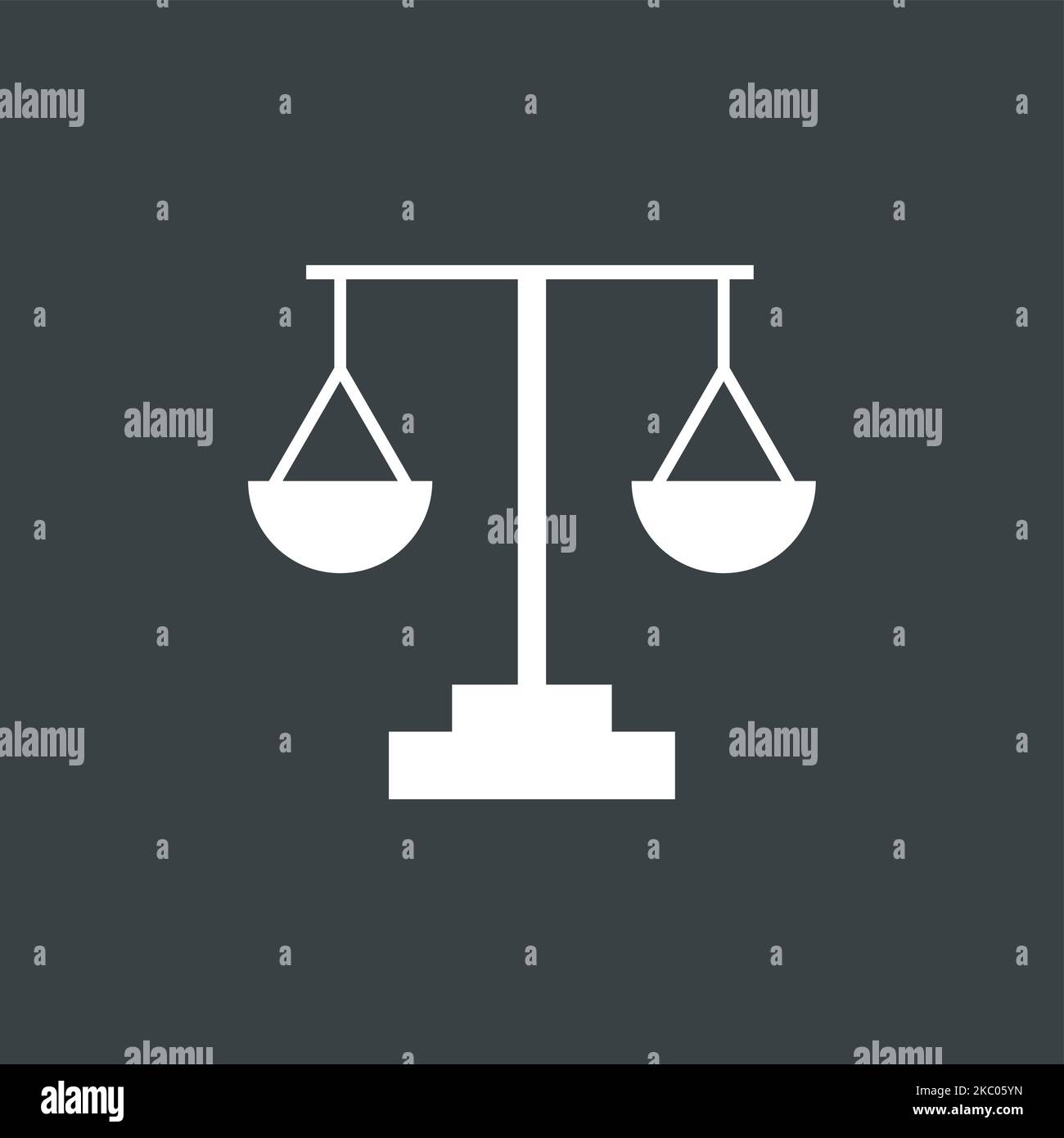 An attorney scale icon isolated on a gray background Stock Vector Image ...