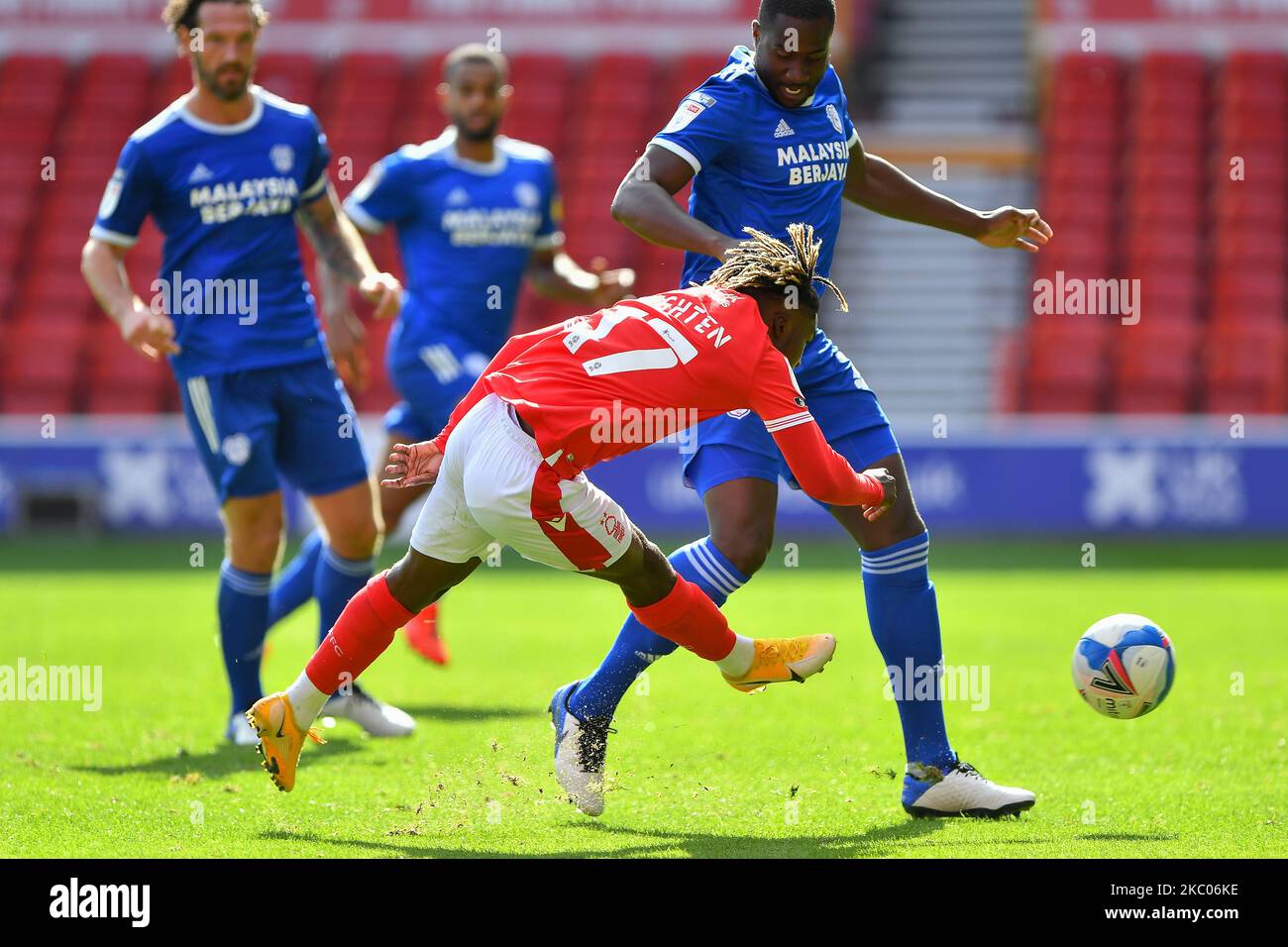 Alex mighten of nottingham forest attempts hi-res stock photography and ...
