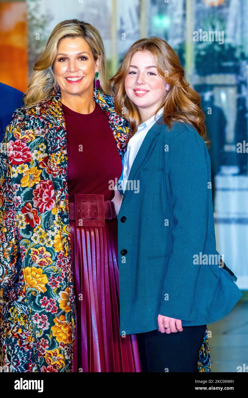 Queen Maxima of the Netherlands with Princess Alexia during a visit to ...