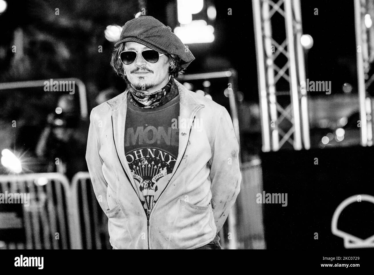 (EDITOR'S NOTE: Image was converted to black and white) Johnny Depp ...