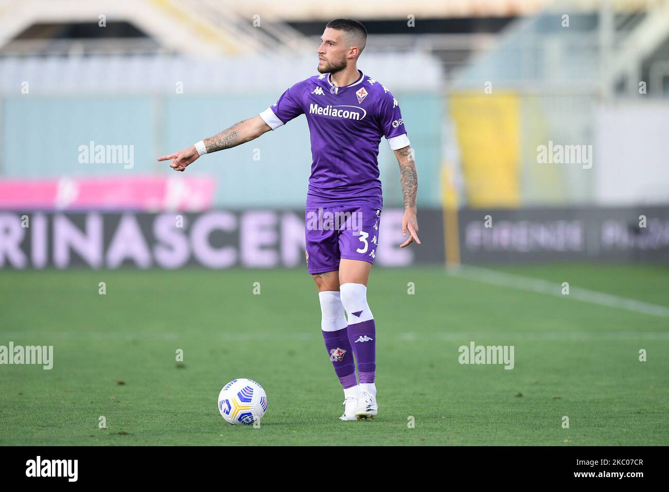 Cristiano Biraghi of ACF Fiorentina during the Serie A match between ...