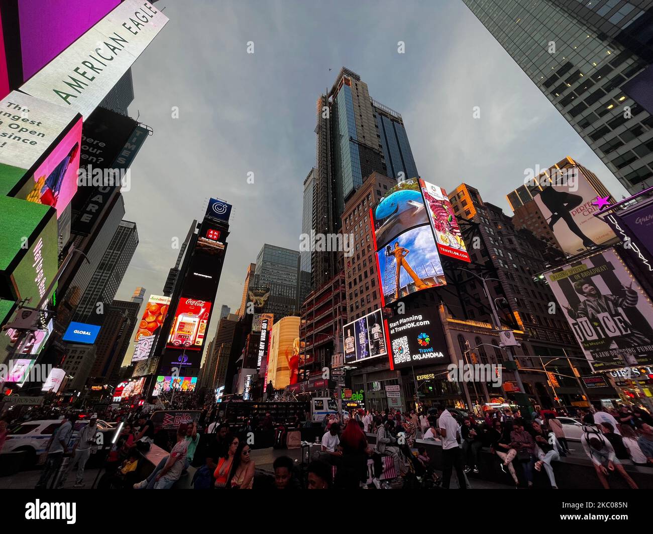 High angle view times square hi-res stock photography and images - Alamy