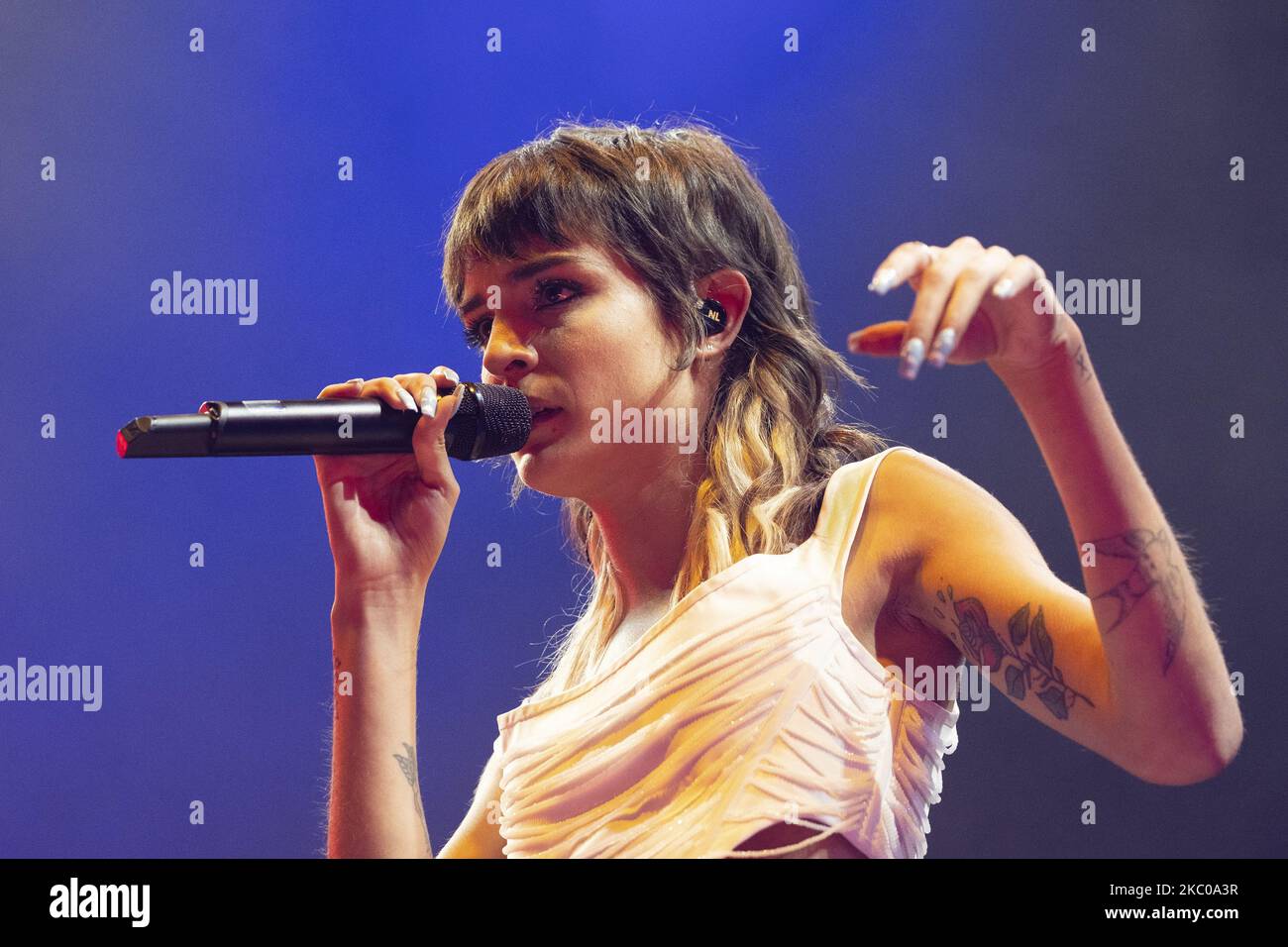 The singer Natalia Lacunza during her performance at the Tomavistas ...