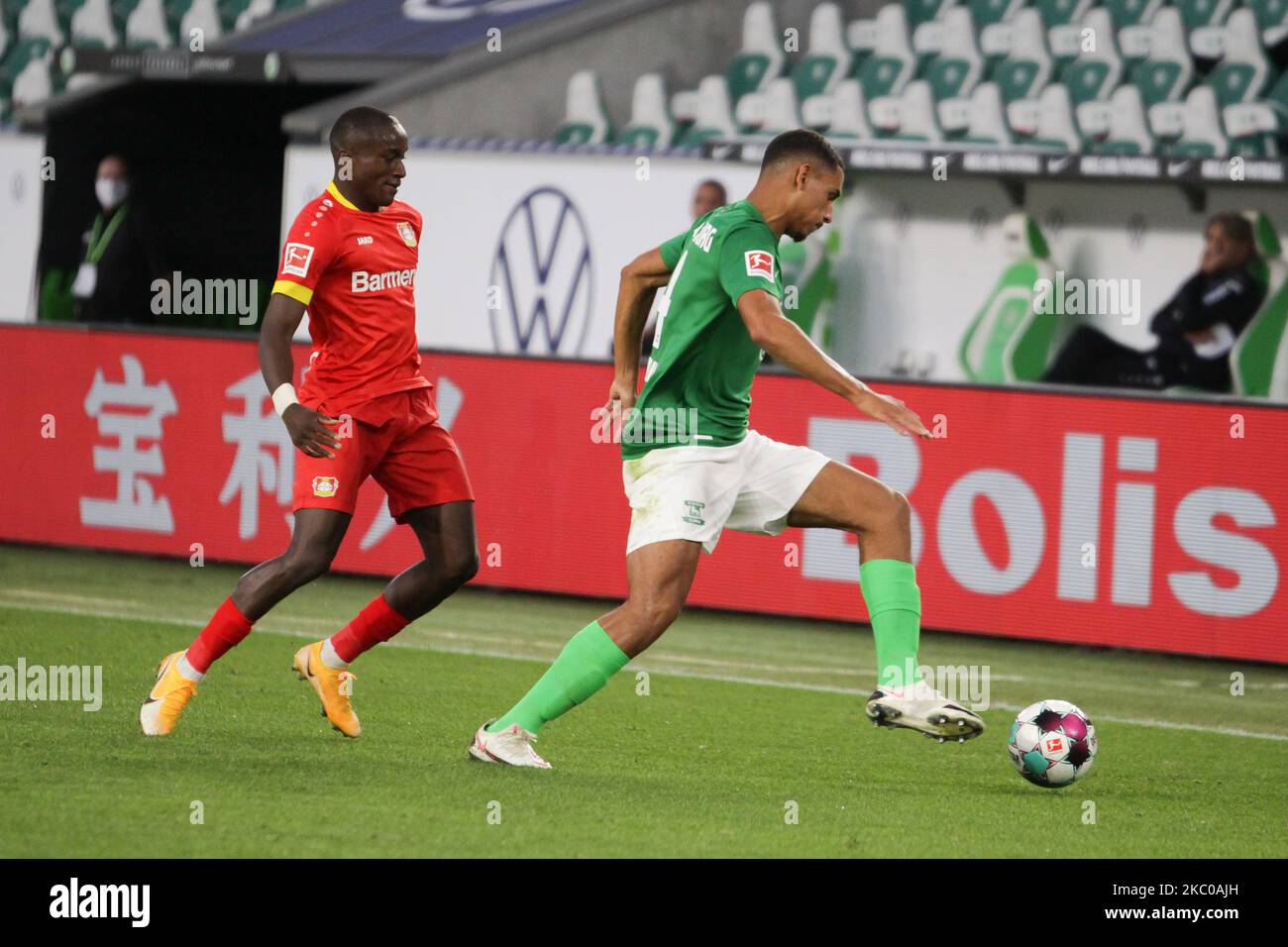 Maxence lacroix of vfl wolfsburg battle hi-res stock photography and ...