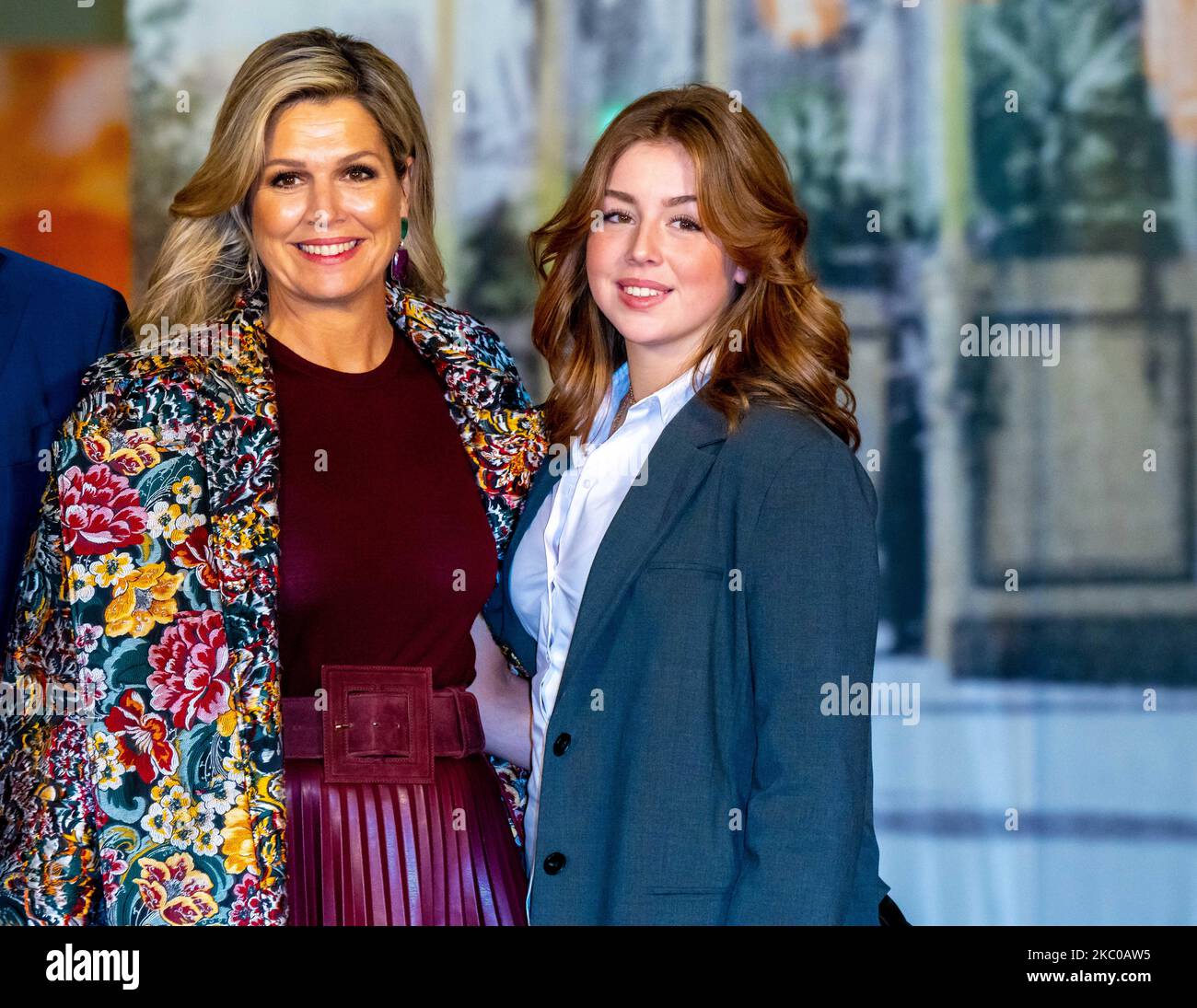 Queen Maxima of the Netherlands with Princess Alexia during a visit to ...