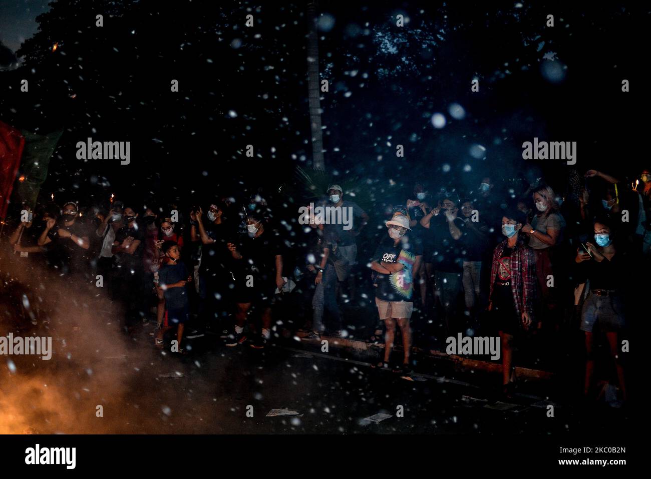 Activists watch as an effigy portraying Philippine President Rodrigo ...