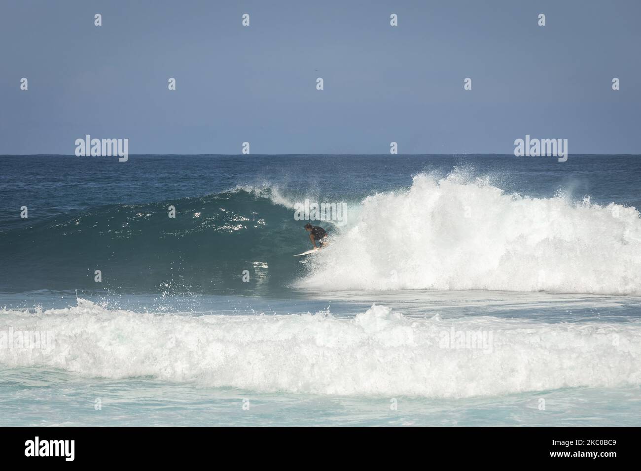 People practice surf in Isabela, Puerto Rico, on September 20, 2020 ...