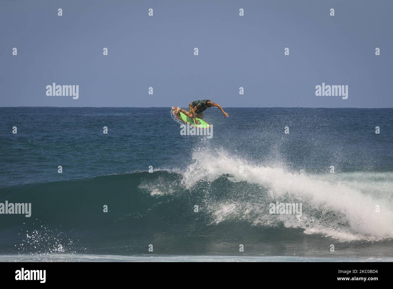 People practice surf in Isabela, Puerto Rico, on September 20, 2020 ...