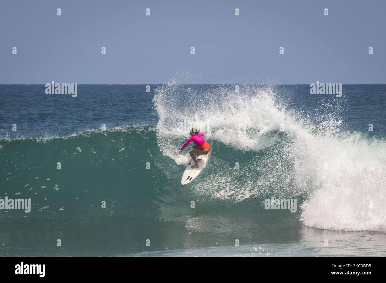 People practice surf in Isabela, Puerto Rico, on September 20, 2020 ...