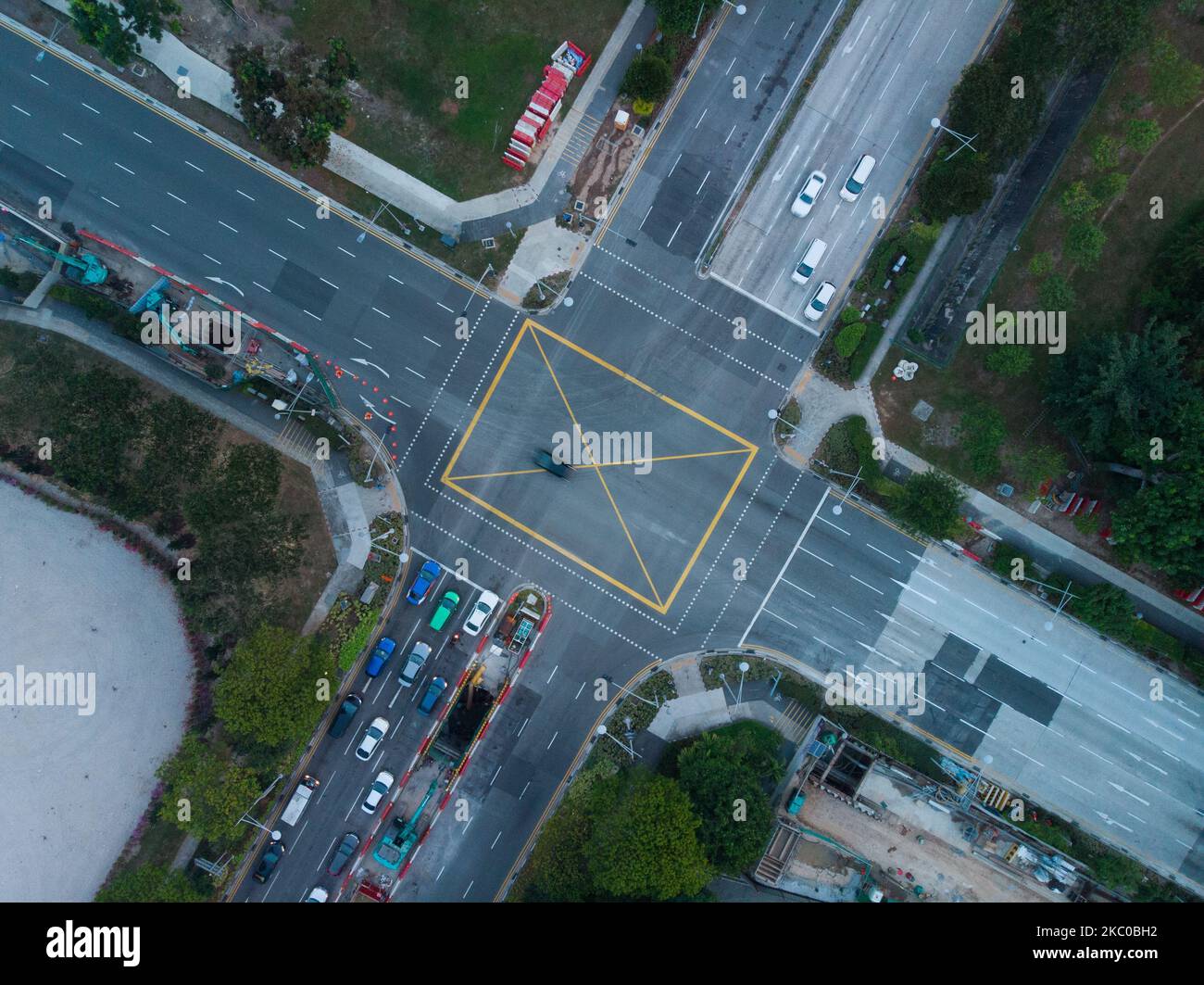 Aerial view empty modern hi-res stock photography and images - Alamy