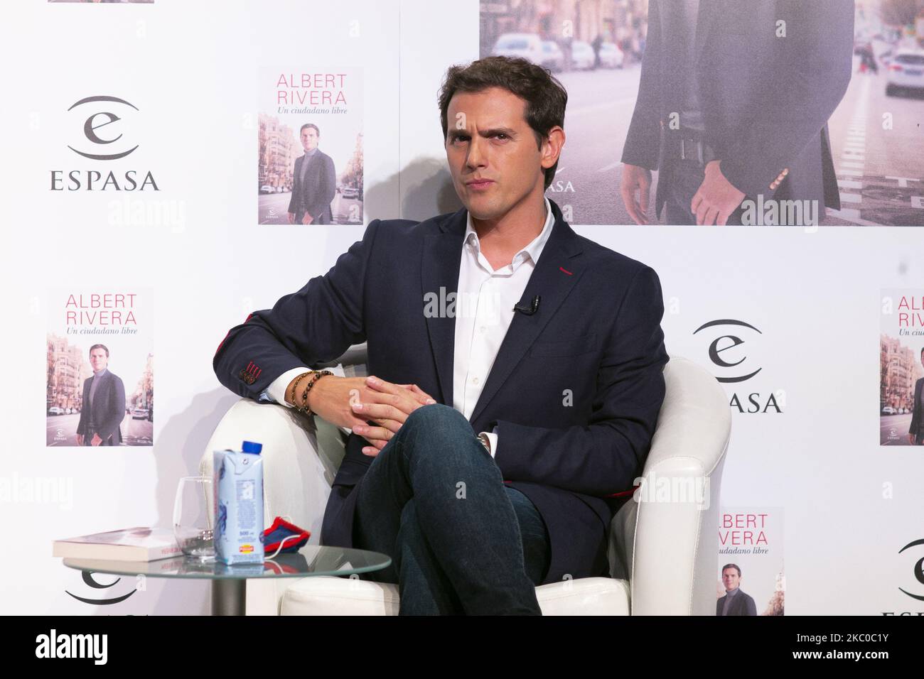 Albert Rivera attends during the presentation of his new book UN ...