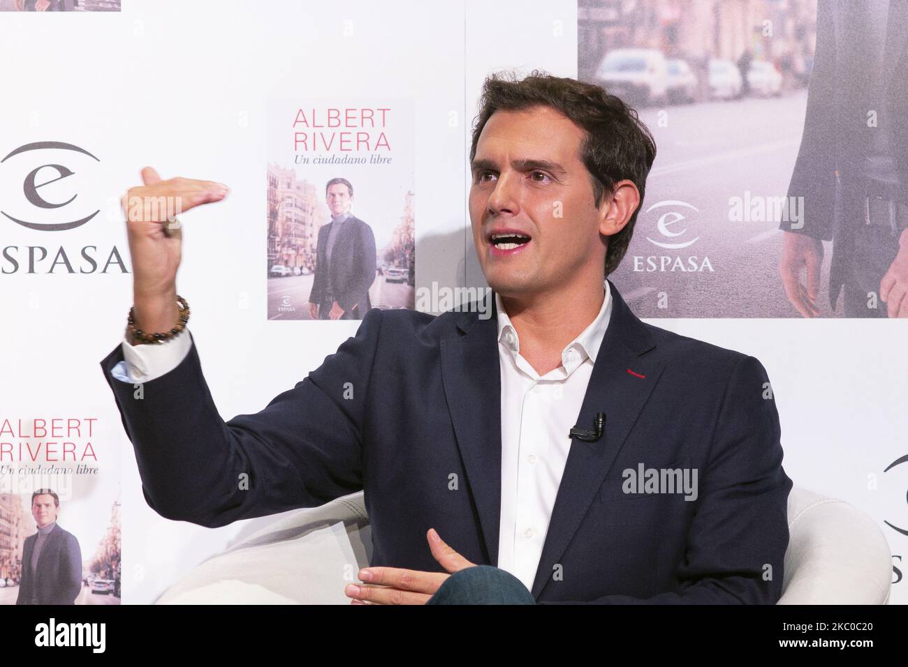 Albert Rivera attends during the presentation of his new book UN ...