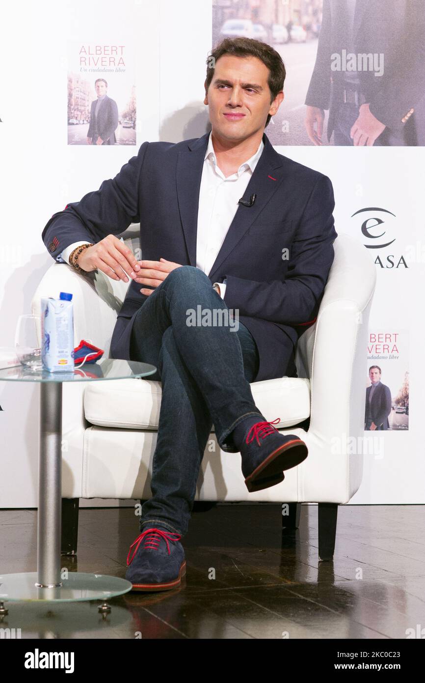 Albert Rivera attends during the presentation of his new book UN ...