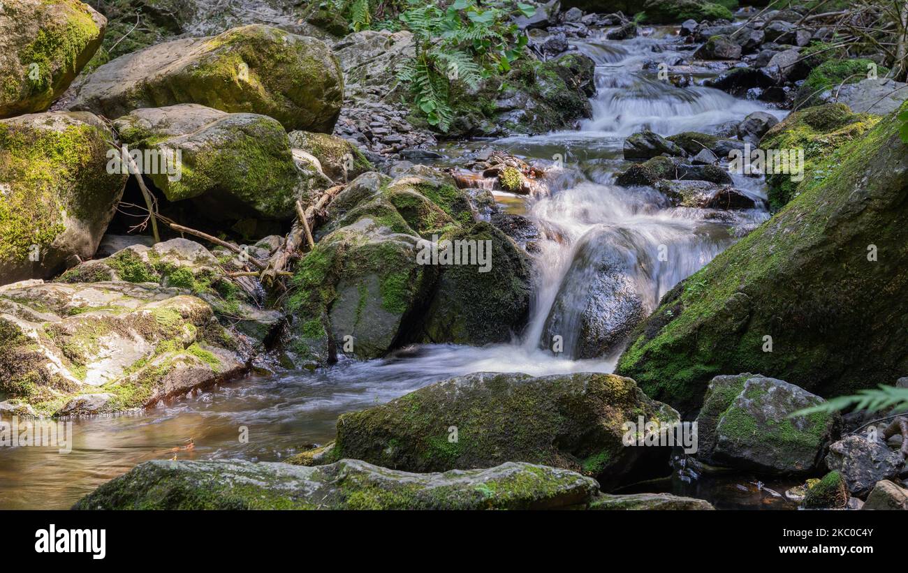 Ravenna stream flowing through ravenna gorge hi-res stock photography ...