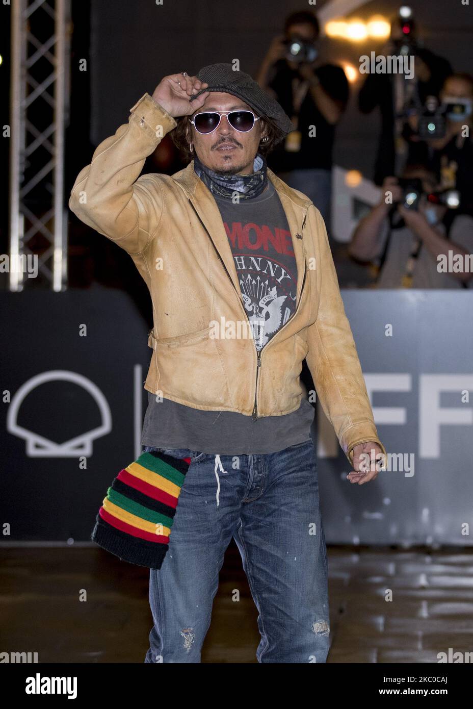 Johnny Depp arrives at the 68th San Sebastian International Film ...