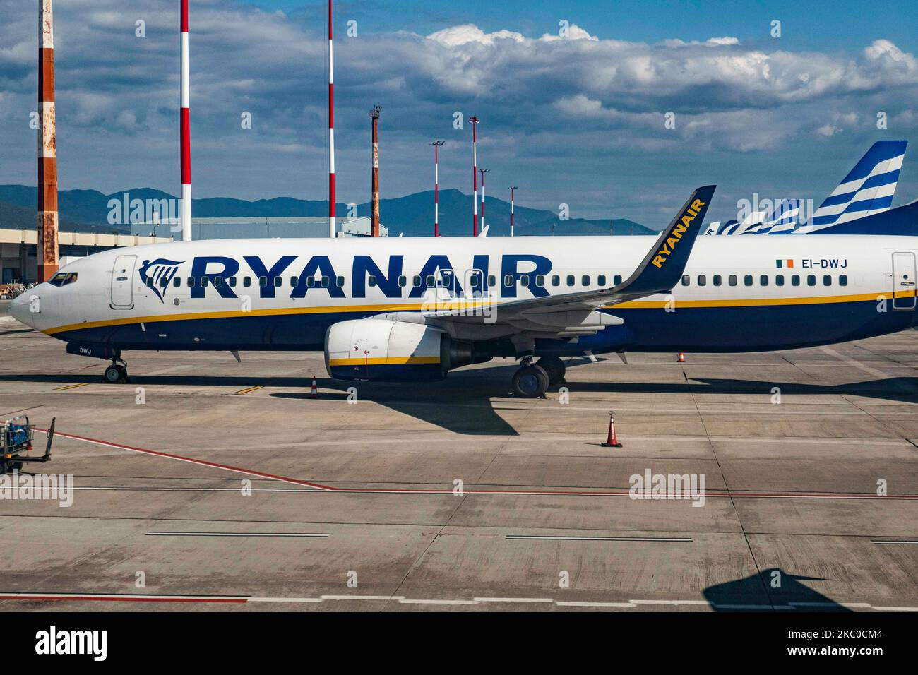 Ryanair Boeing 737-800 aircraft as seen parked in Thessaloniki ...