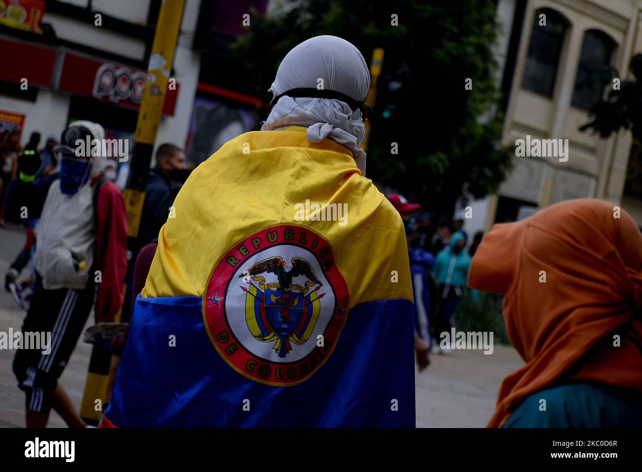 During the clashes with the National Police and the ESMAD Anti-Riot ...