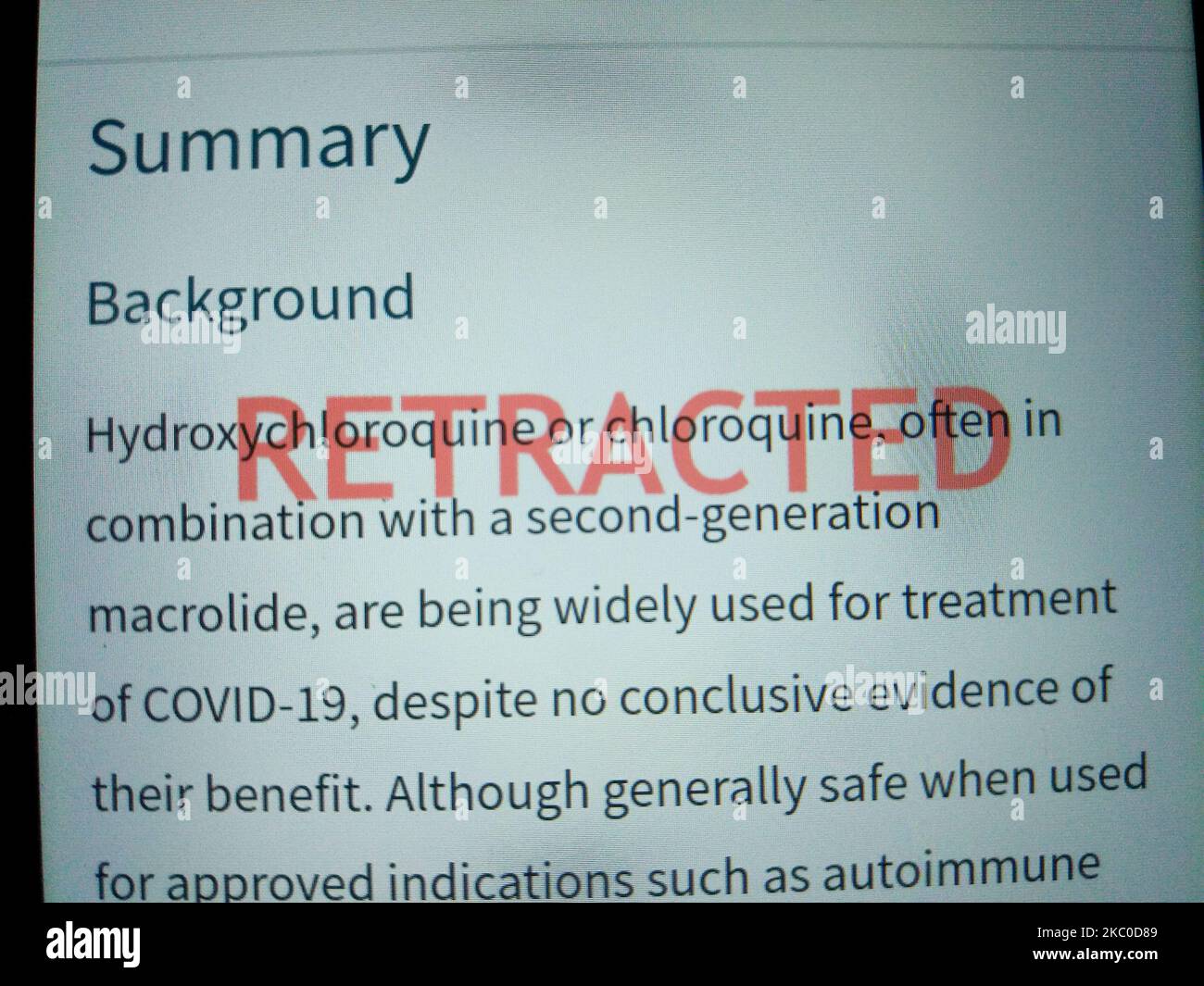 Retracted study hi-res stock photography and images - Alamy