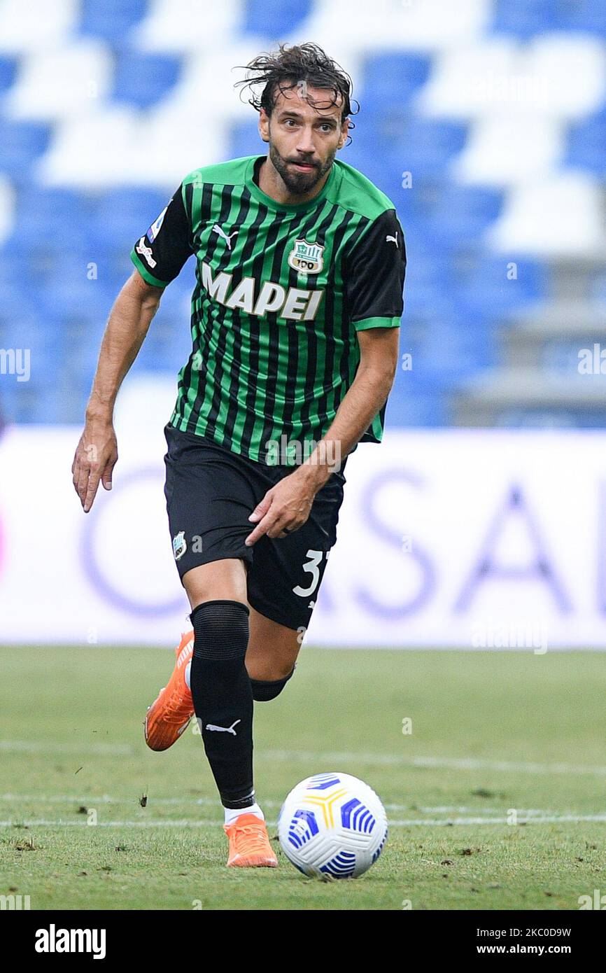 Gian Marco Ferrari of Sasssuolo Calcio during the Serie A match between Sassuolo and Cagliari at ...