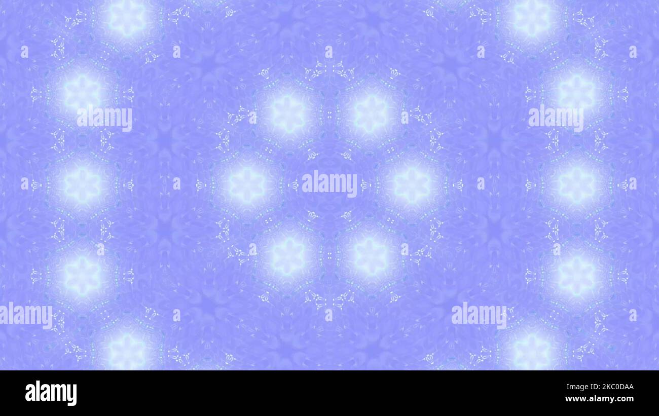 A seamless pattern of neon blue shaded mandala background Stock Photo ...