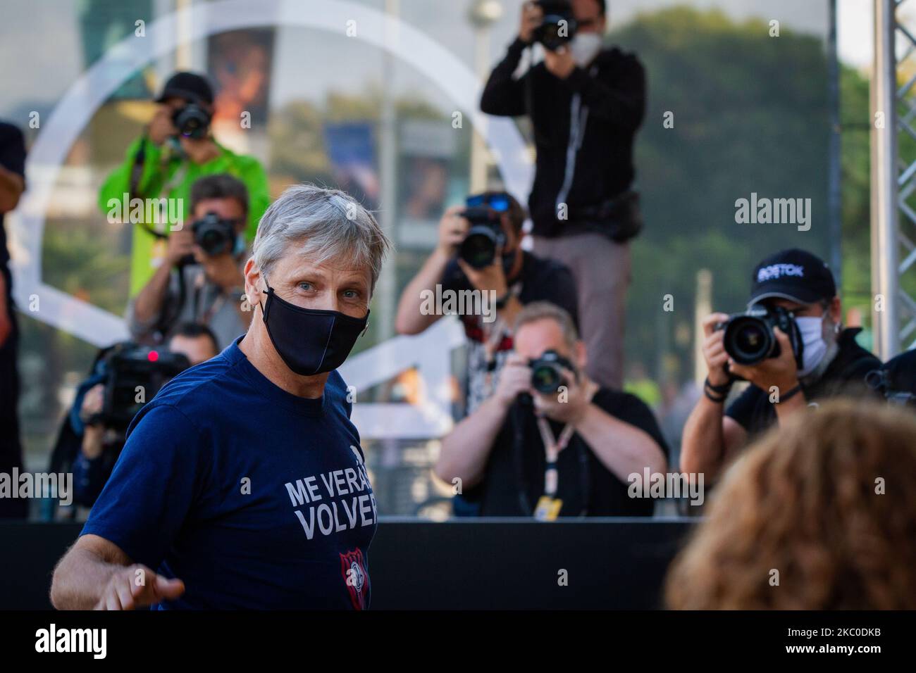 Actor Viggo Mortensen is seen arriving at Maria Cristina hotel during ...