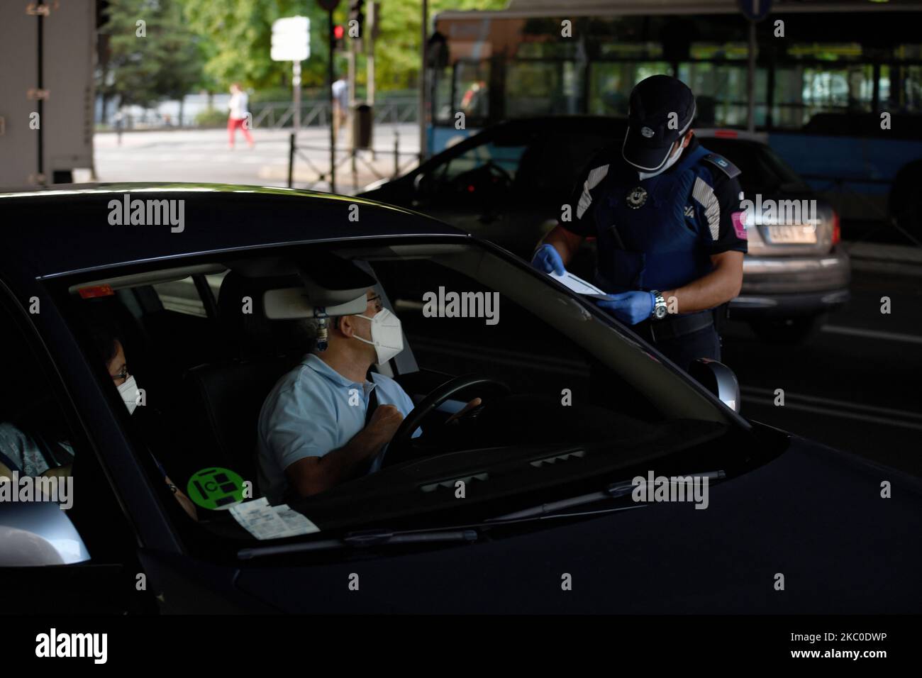 Madrid local police car hi-res stock photography and images - Alamy