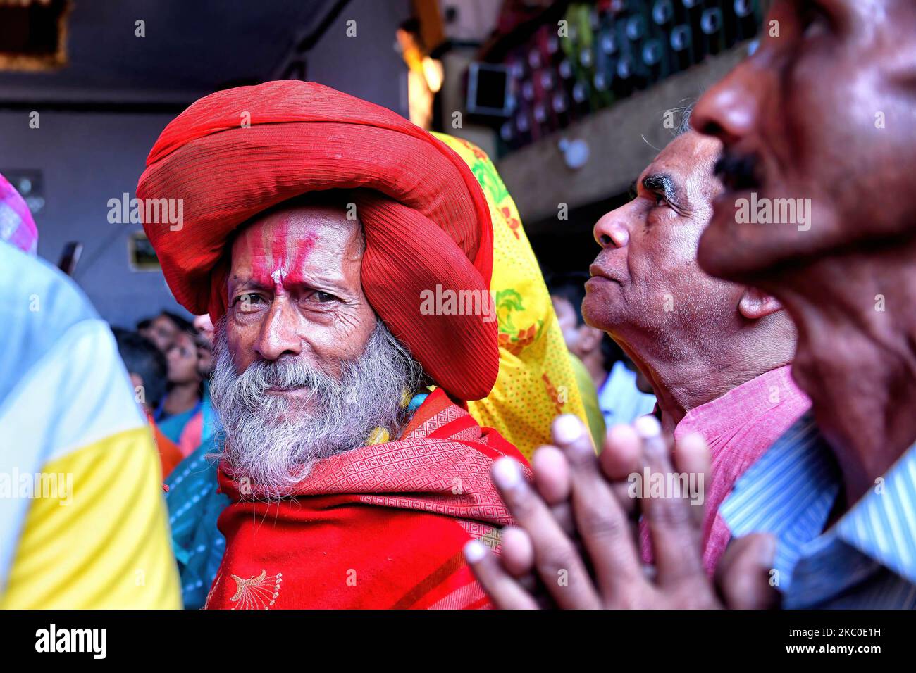 Bhadreswar, India. 03rd Nov, 2022. An Indian sadhu seen in the crowd ...