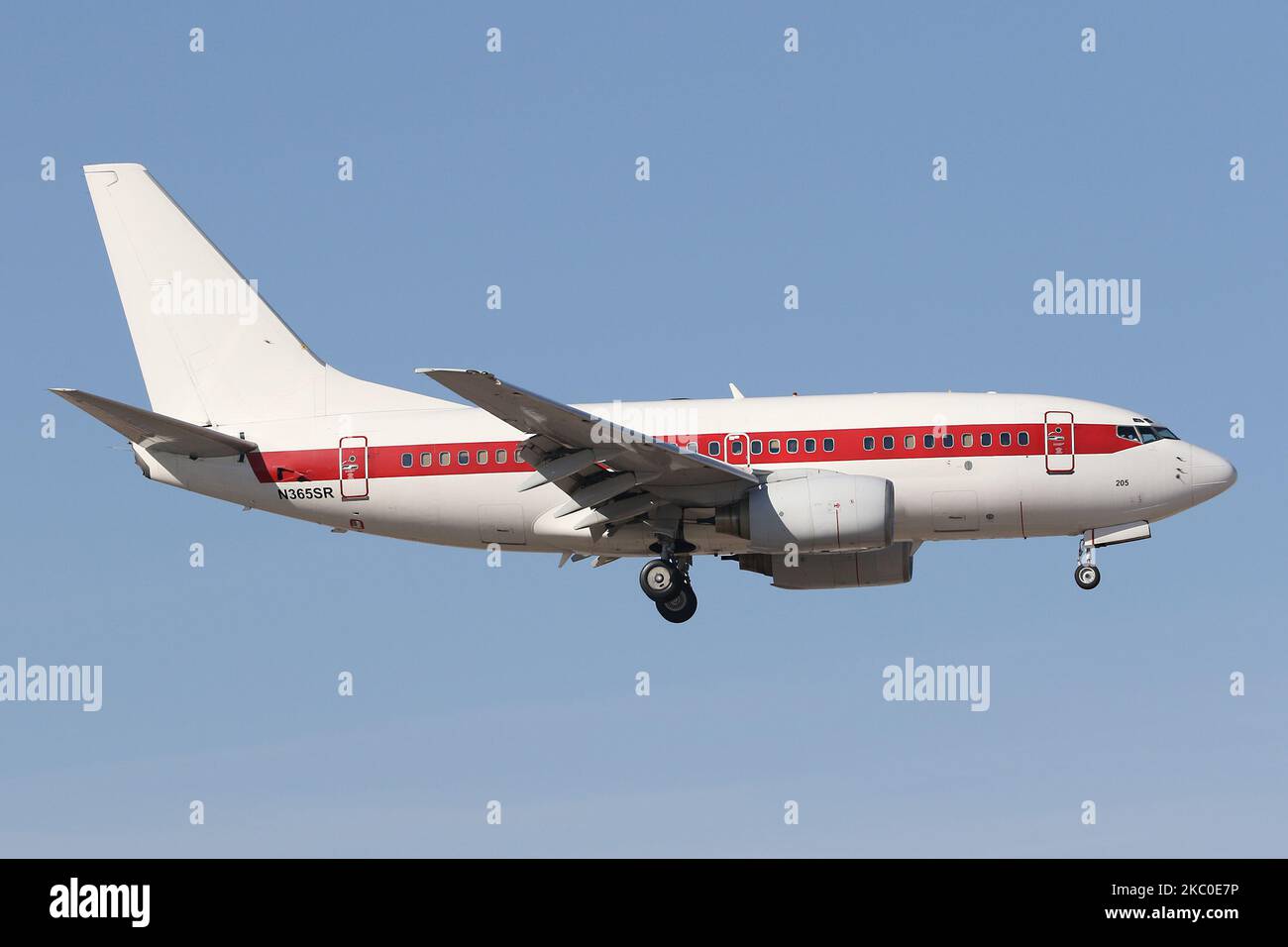 LAS VEGAS, NEVADA, US A United States Air Force Janet Boeing 737 lands ...