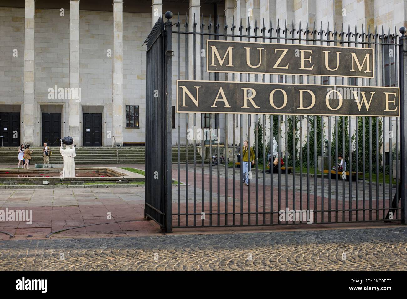 The sculpture called "Poisoned Well", by Jerzy Kalina, at the front of ...