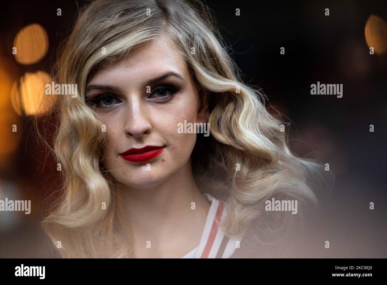 A model is seen at Dolce e Gabbana fashion show during the Milano ...