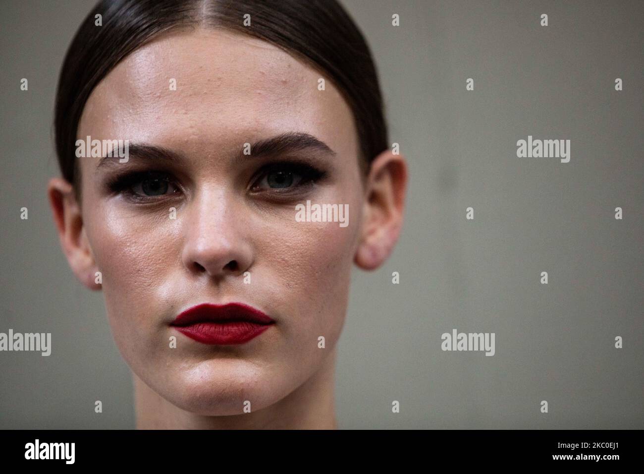 A model is seen at Dolce e Gabbana fashion show during the Milano ...