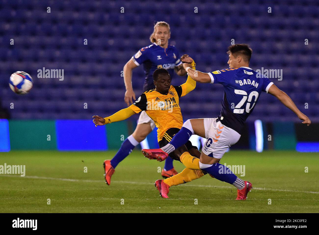 Oldham's Andrea Badan during the EFL Trophy match between Oldham ...