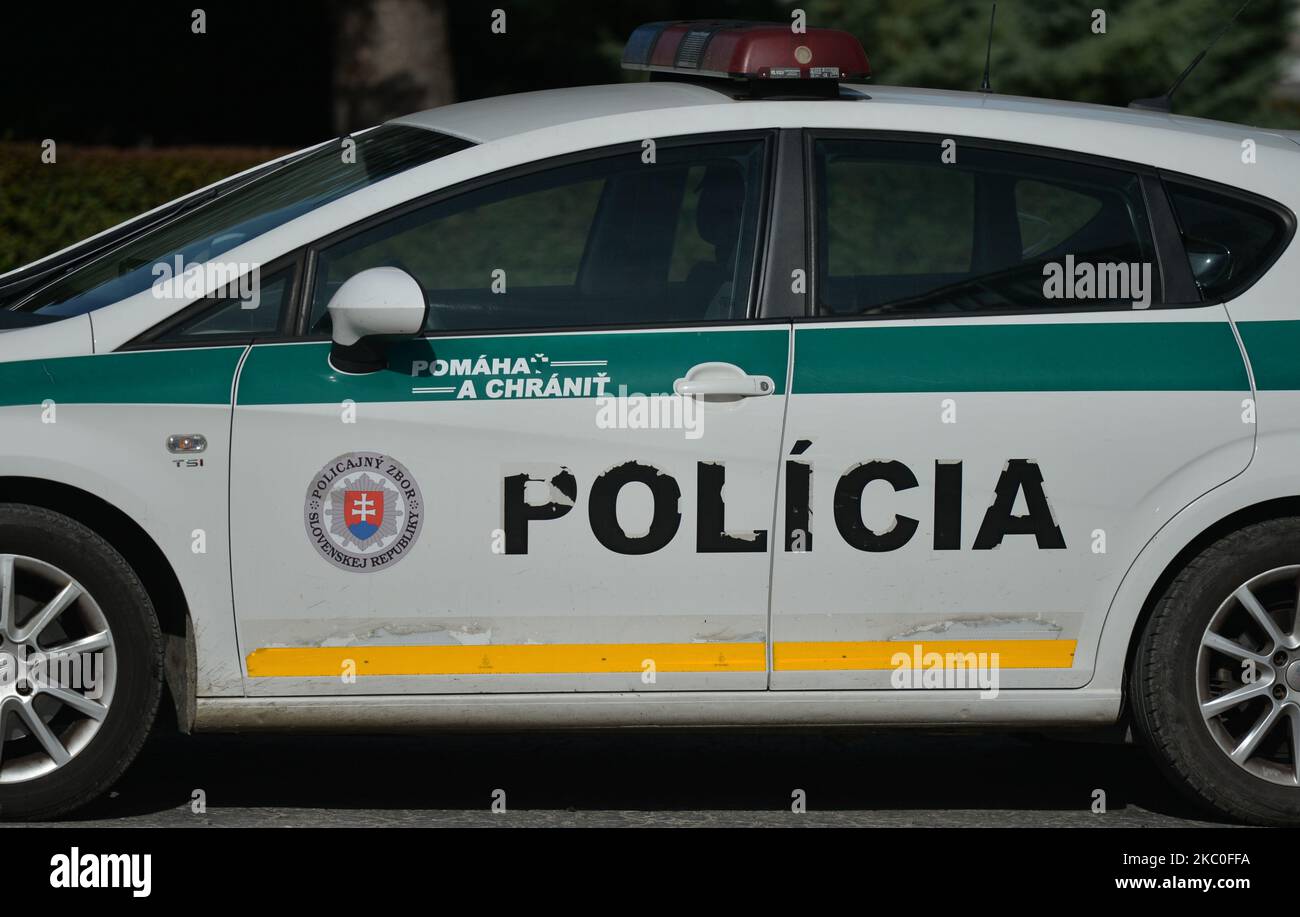 Police car slovakia hi-res stock photography and images - Alamy