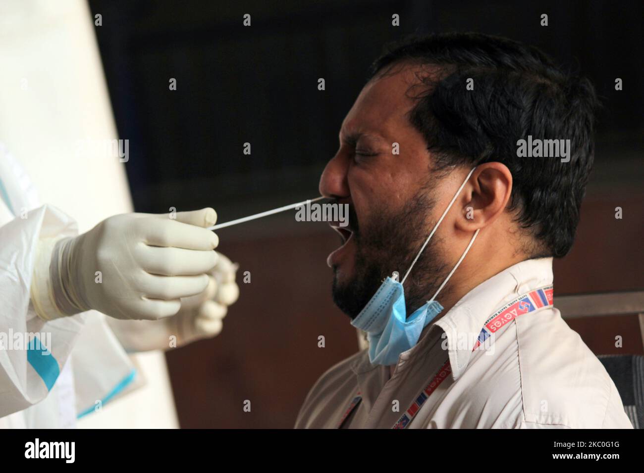Swab testing kiosk hi-res stock photography and images - Alamy