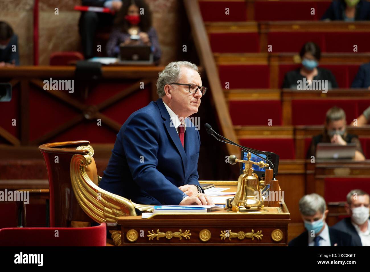 National Assembly president Richard Ferrand attends at the session of ...