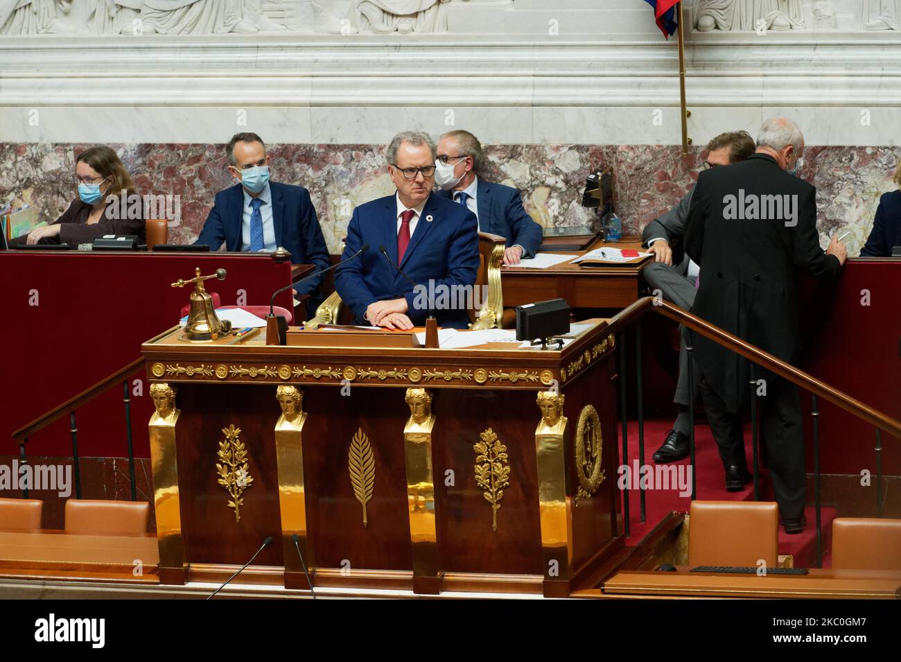 National Assembly president Richard Ferrand attends at the session of ...