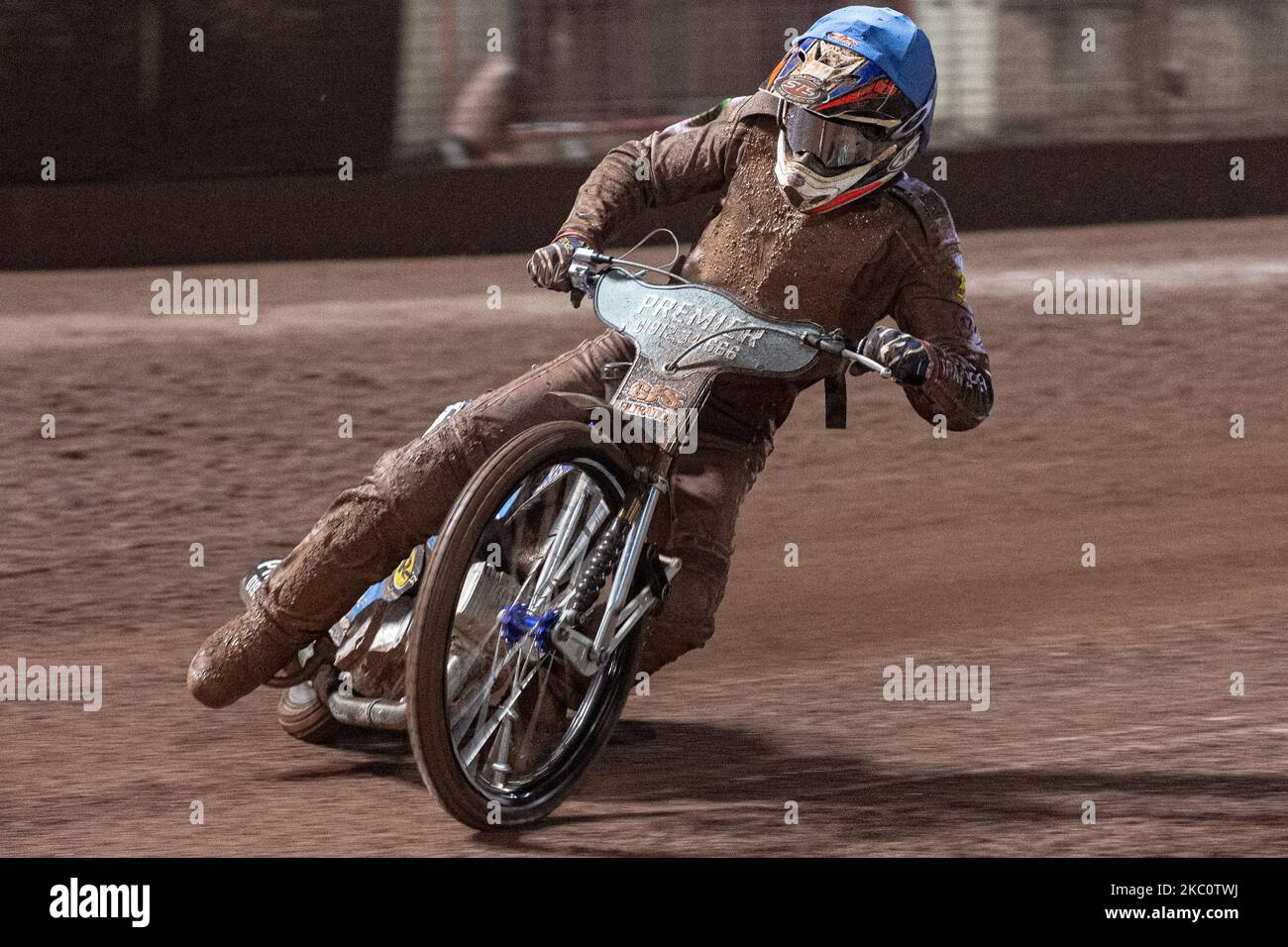Steve Worrall in action during the British Speedway Championship at the ...
