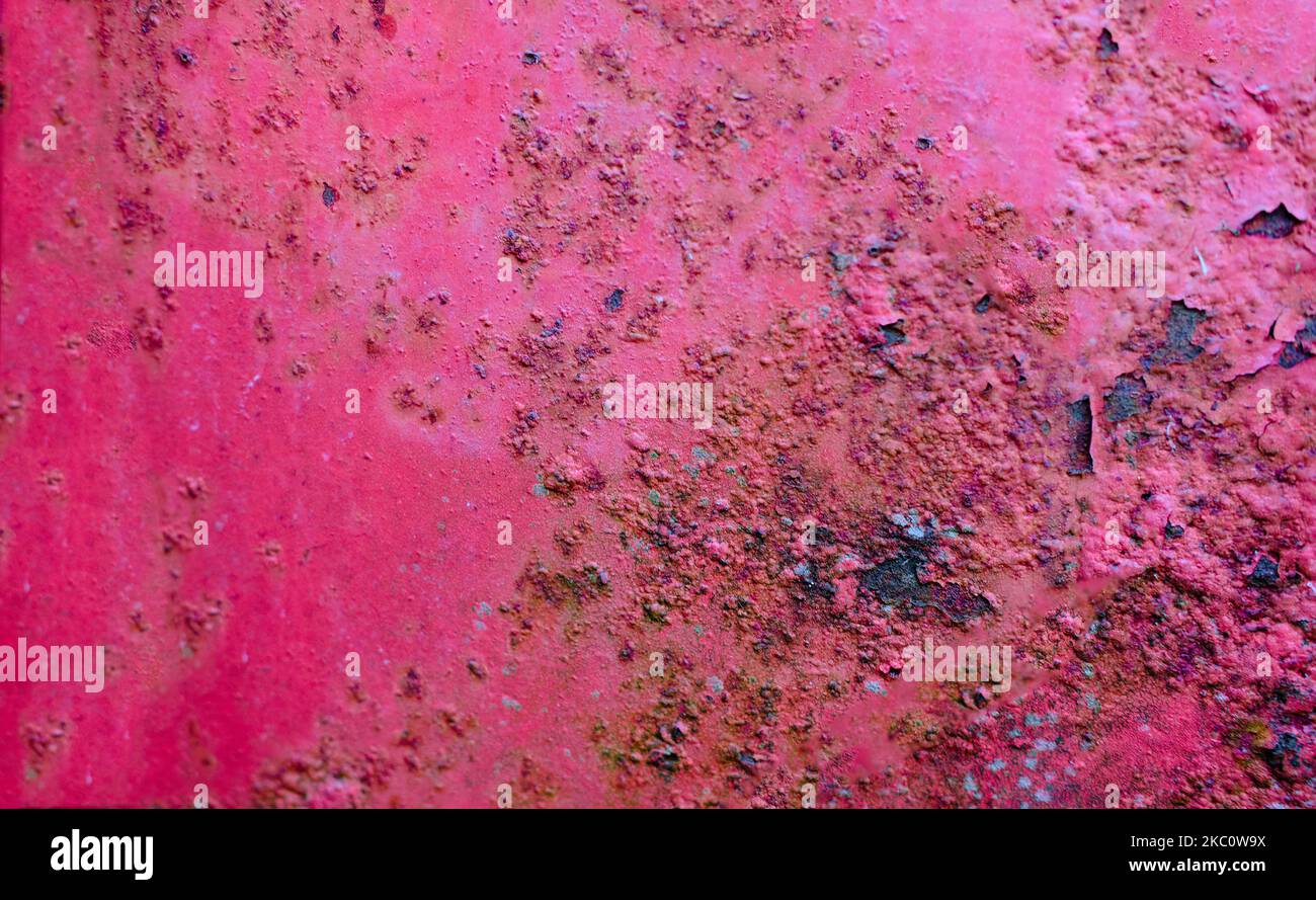 Old pink textures iron background Stock Photo - Alamy