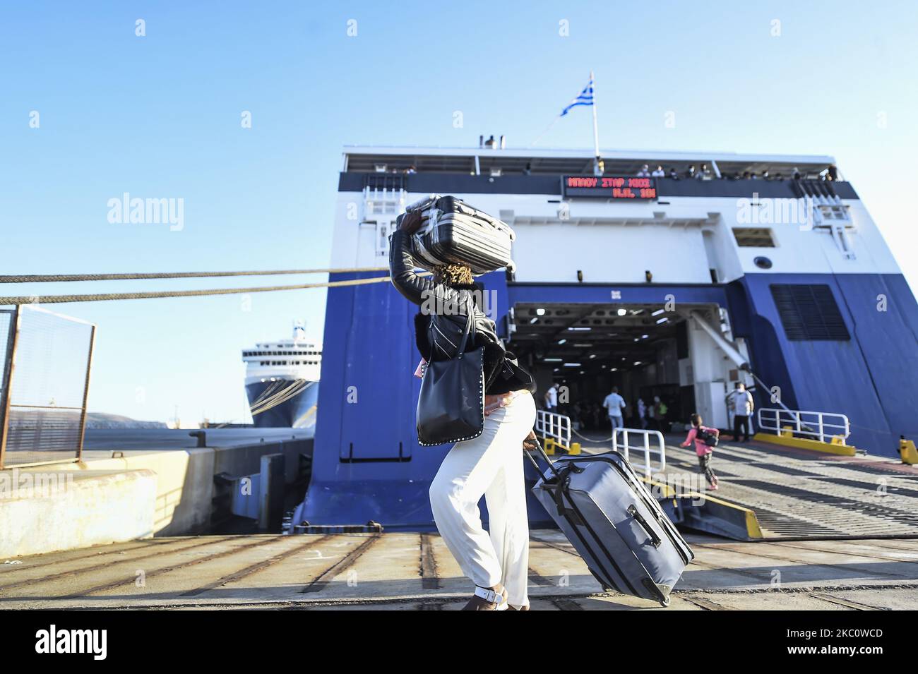 Refugees from the islands of Lesbos, Chios, Samos, Kos and Leros wait ...