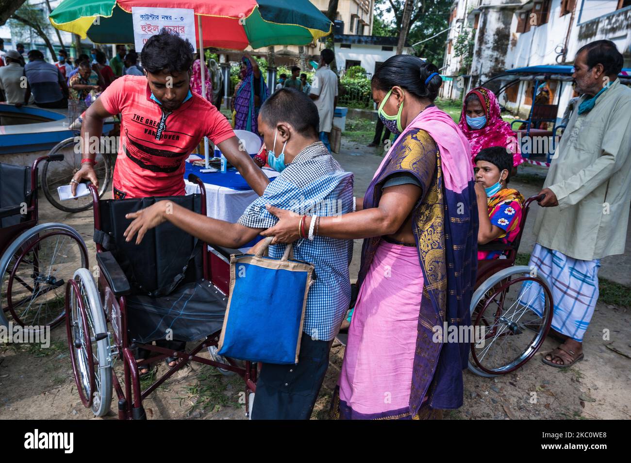 A distribution of disability aids donation function was held at the ...