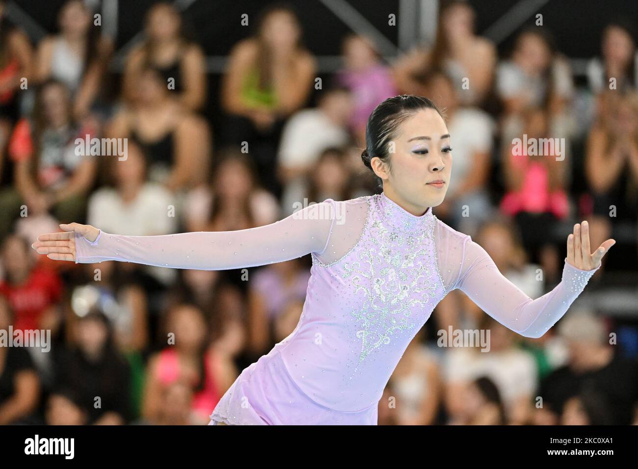 MIKI FUJIKURA, Japan, performing in Senior Ladies - Long Program at Artistic World Skate Games ...