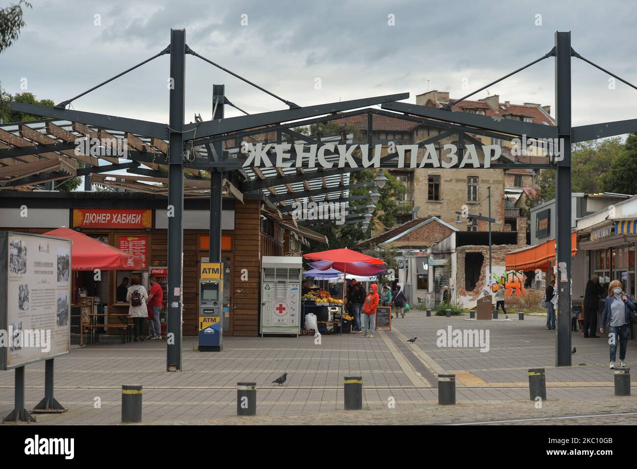 Zhenski Pazar Market, the oldest market in Sofia. On October 1st, 2020 ...