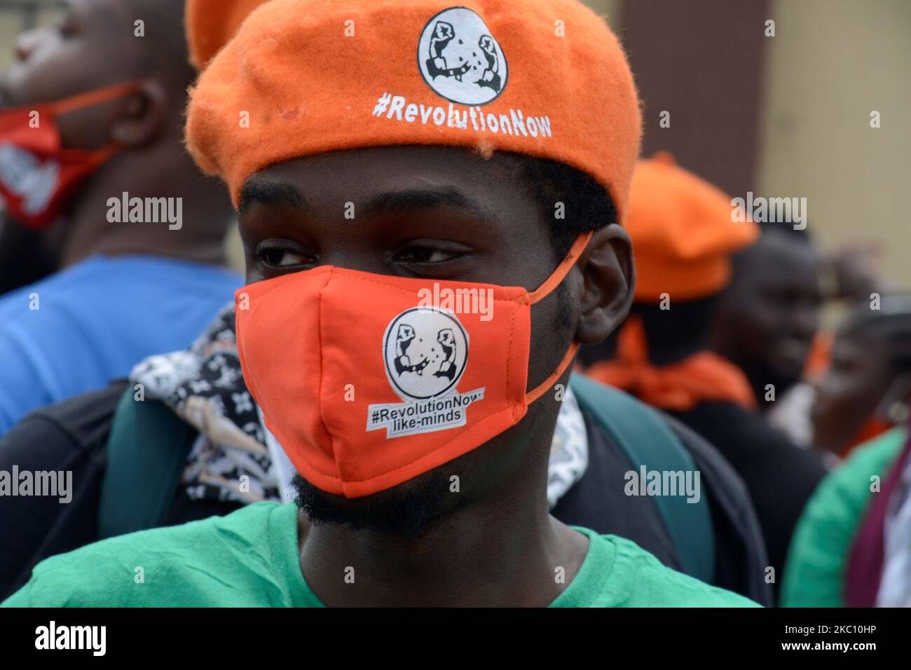 Members of Revolution Now stage a protest in Lagos as Nigeria Marks her ...