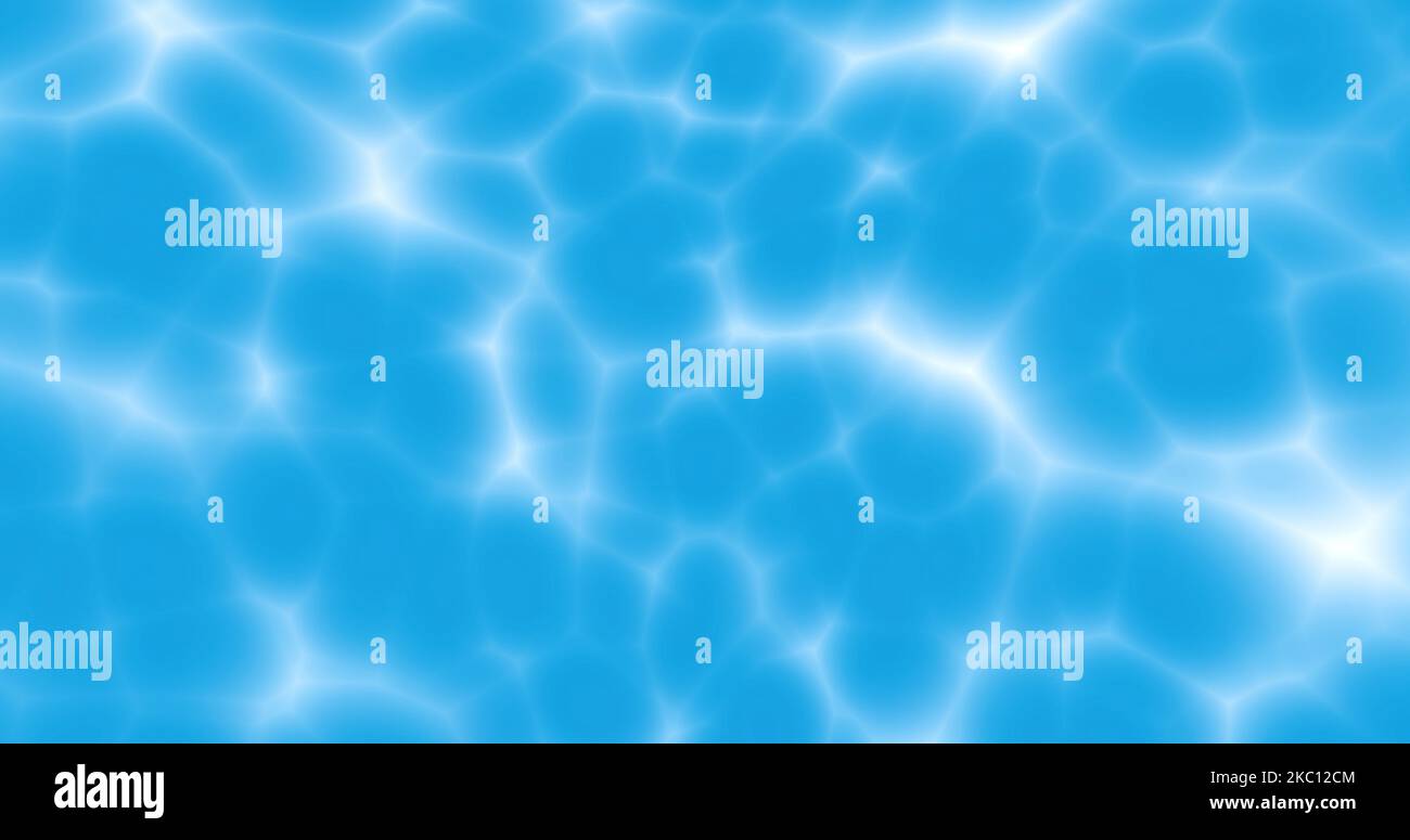 Shiny rays reflections in the water . water caustics on white ...