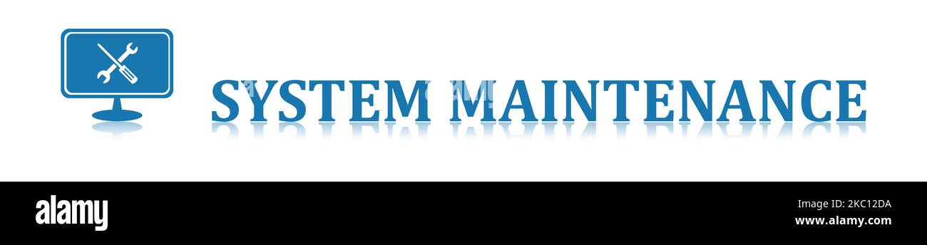 Illustration of a system maintenance concept Stock Photo - Alamy