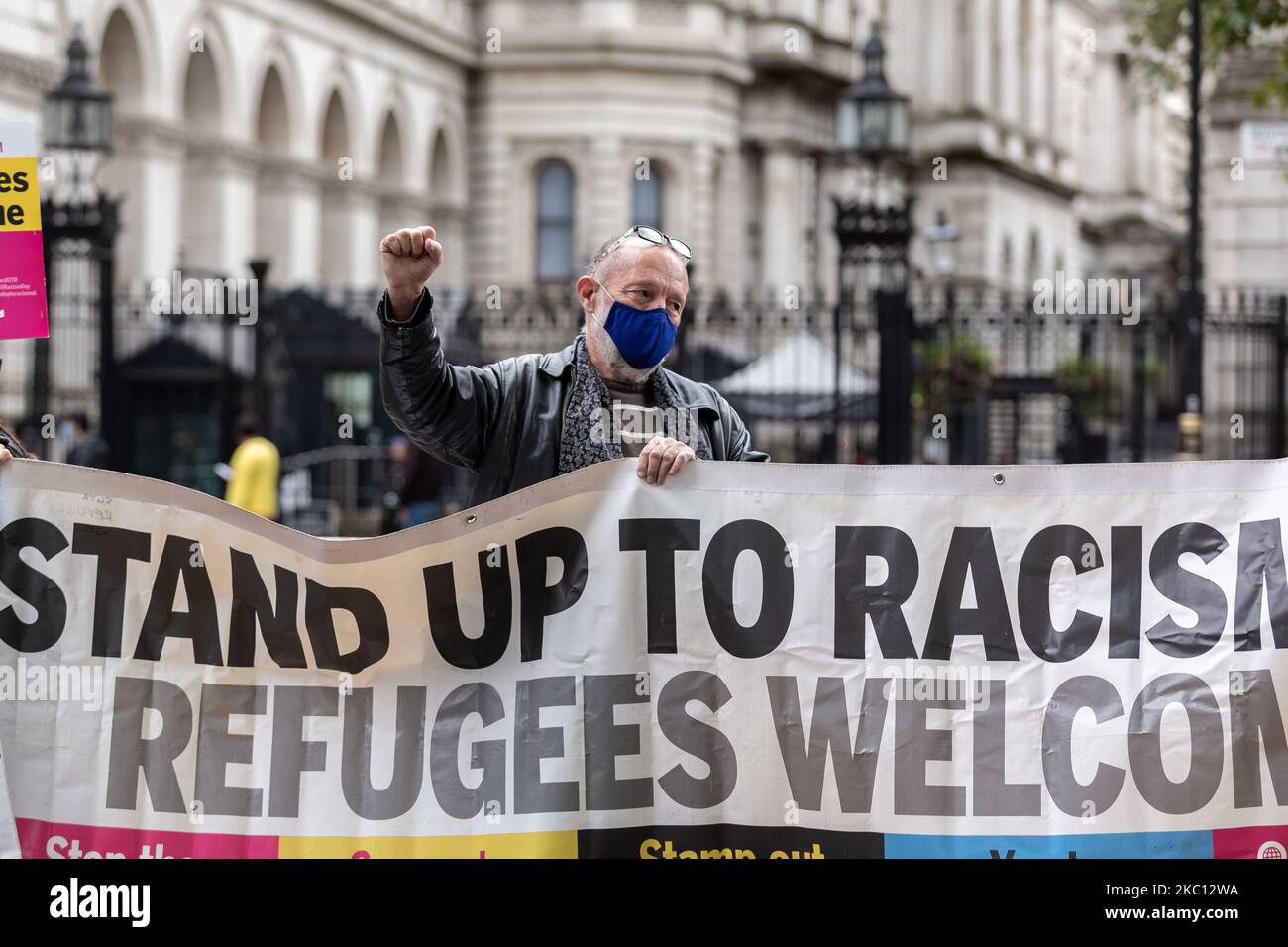 Stand Up To Racism organisation members protest against proposed by the ...