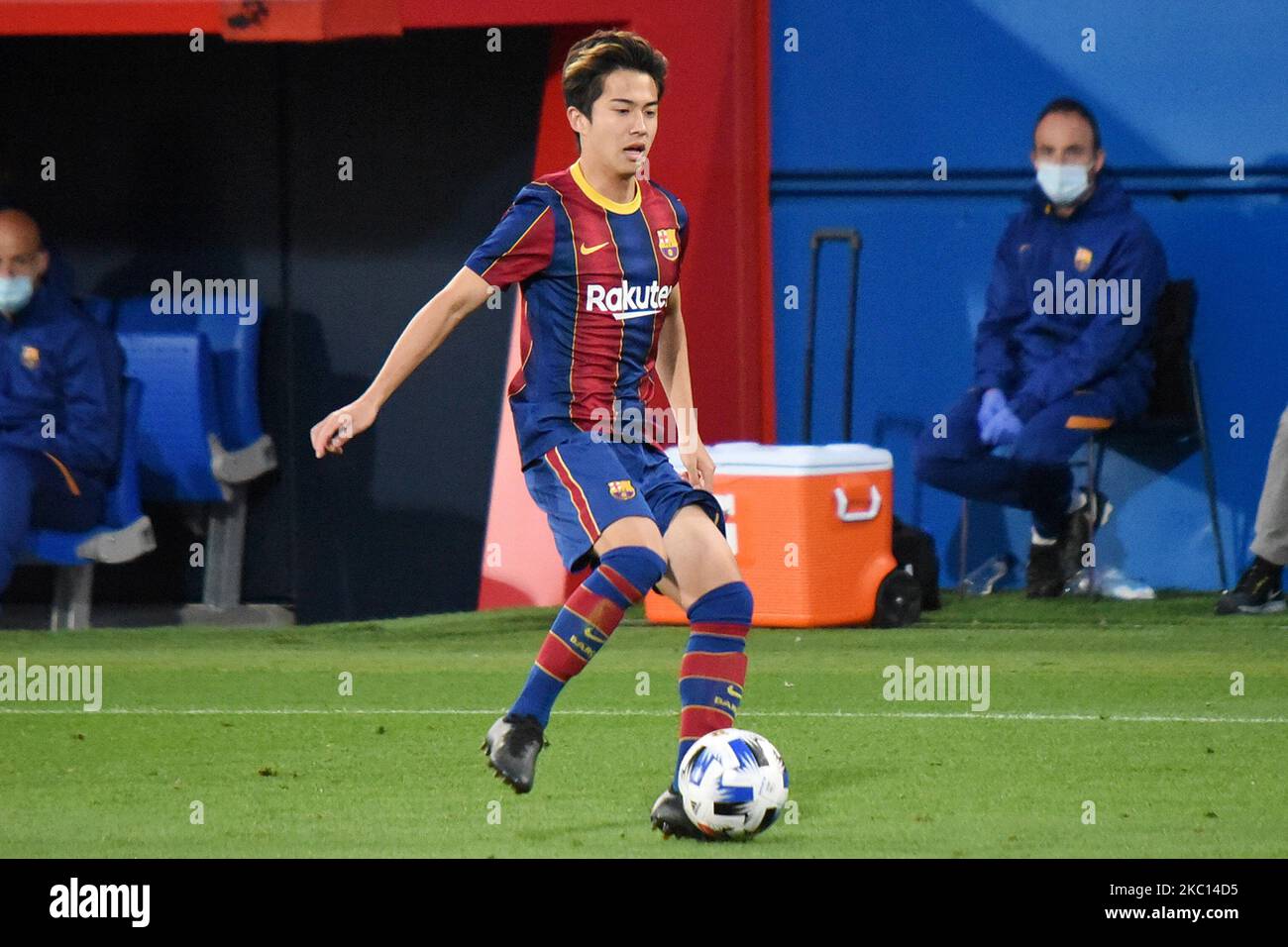 The japanese Hiroki Abe during the match between FC Barcelona and CF ...